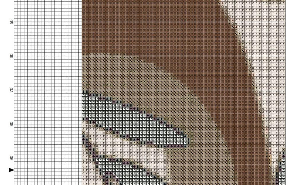 Point De Croix Abstrait Tableau Minimaliste - Lilou Broderie Moderne et ...