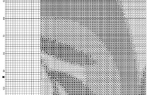 Point De Croix Abstrait Tableau Minimaliste - Lilou Broderie Moderne et ...