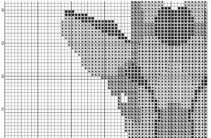 Point De Croix Girafe Géométrique - Lilou Broderie Moderne et Relief