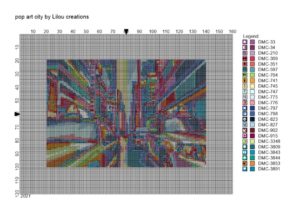 Point de croix moderne New York - Lilou Broderie Moderne et Relief ...