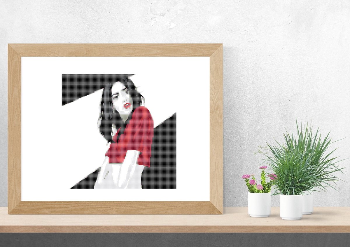 Point de croix moderne pop art - Lilou Broderie