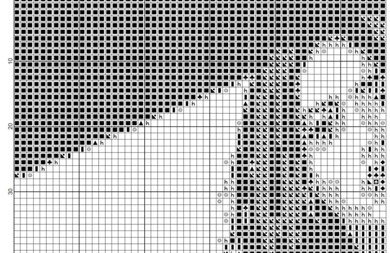 Point de croix moderne PDF pop art - Lilou Broderie Moderne et Relief